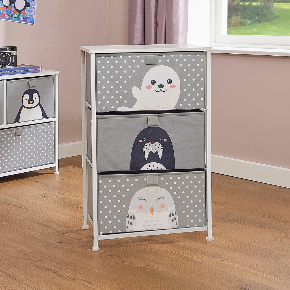Arctic 3 Drawer Storage Chest
