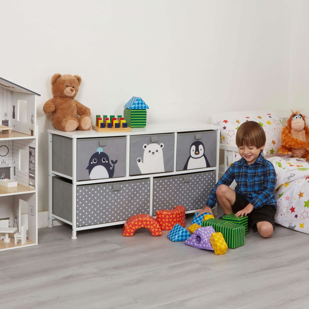 Arctic 5 Drawer Storage Chest | Kids Storage Chest | Nursery Furniture ...