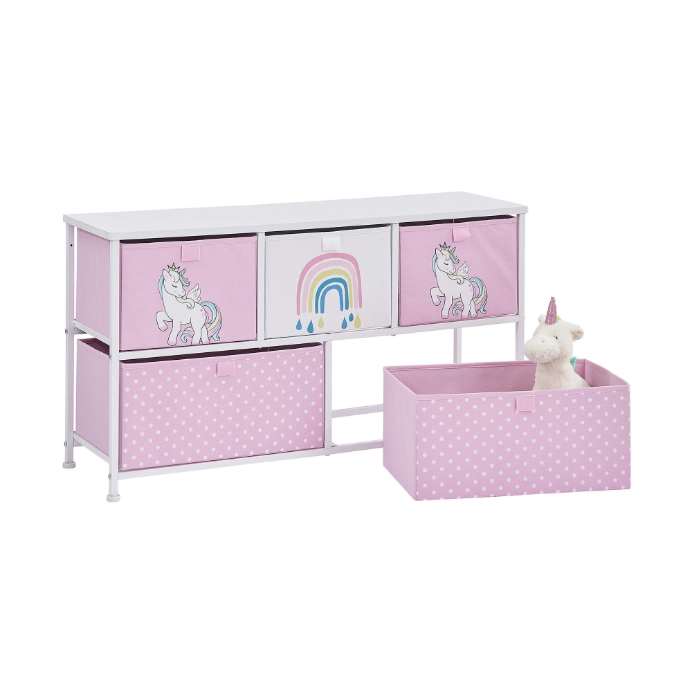 Kids Unicorn 5 Drawer Storage Chest