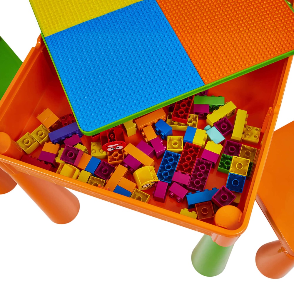 Kids Plastic Activity Table and 2 Chairs Set Liberty House Toys