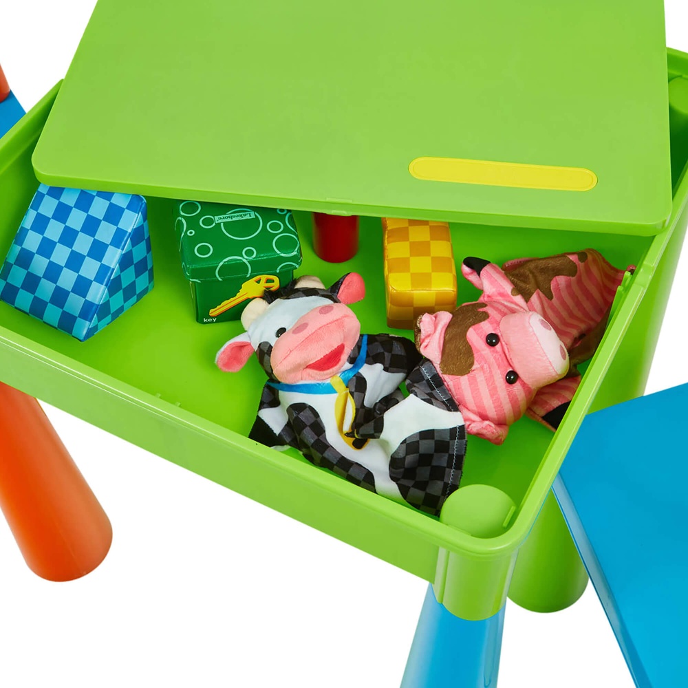Kids 5-in-1 Activity Table and Two Chairs Set - Multicoloured | Liberty ...