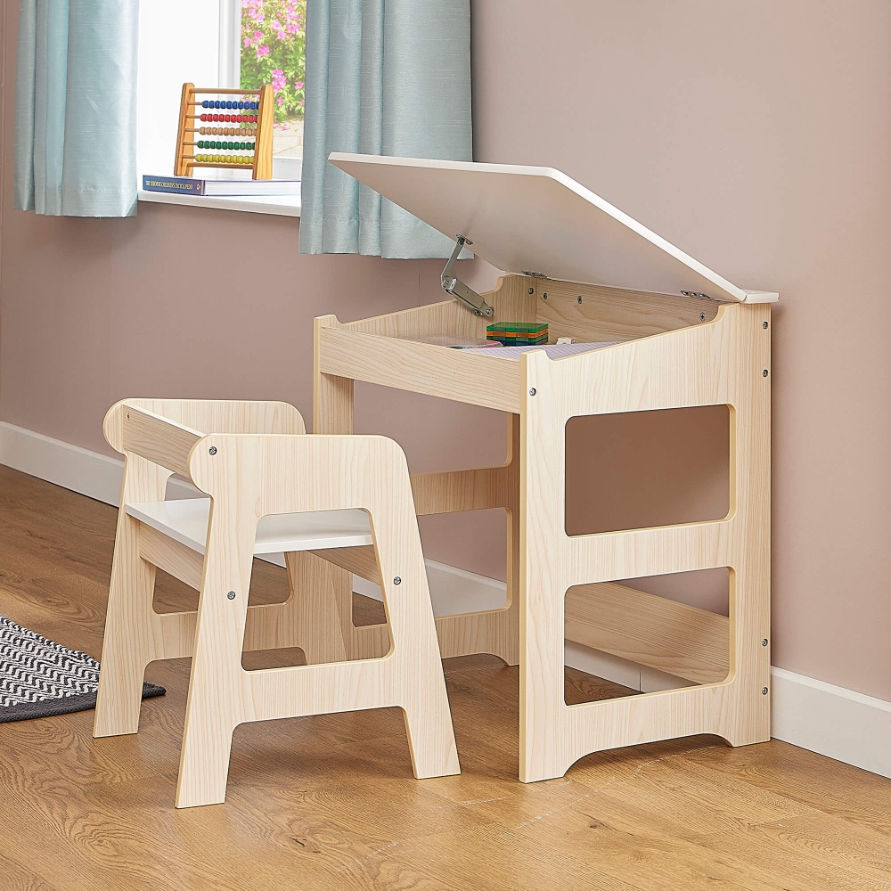 Kids Scandi Study Desk and Chair Set