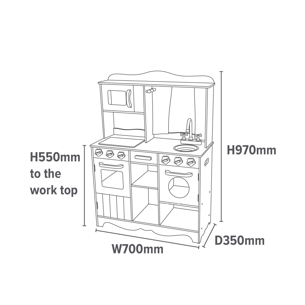 Country Play Kitchen | Kids Play Kitchen | Liberty House Toys