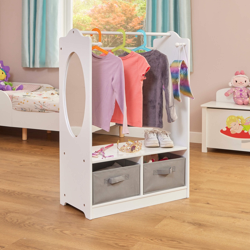 White Wooden Dress Up | Dressing Up Unit | Liberty House Toys