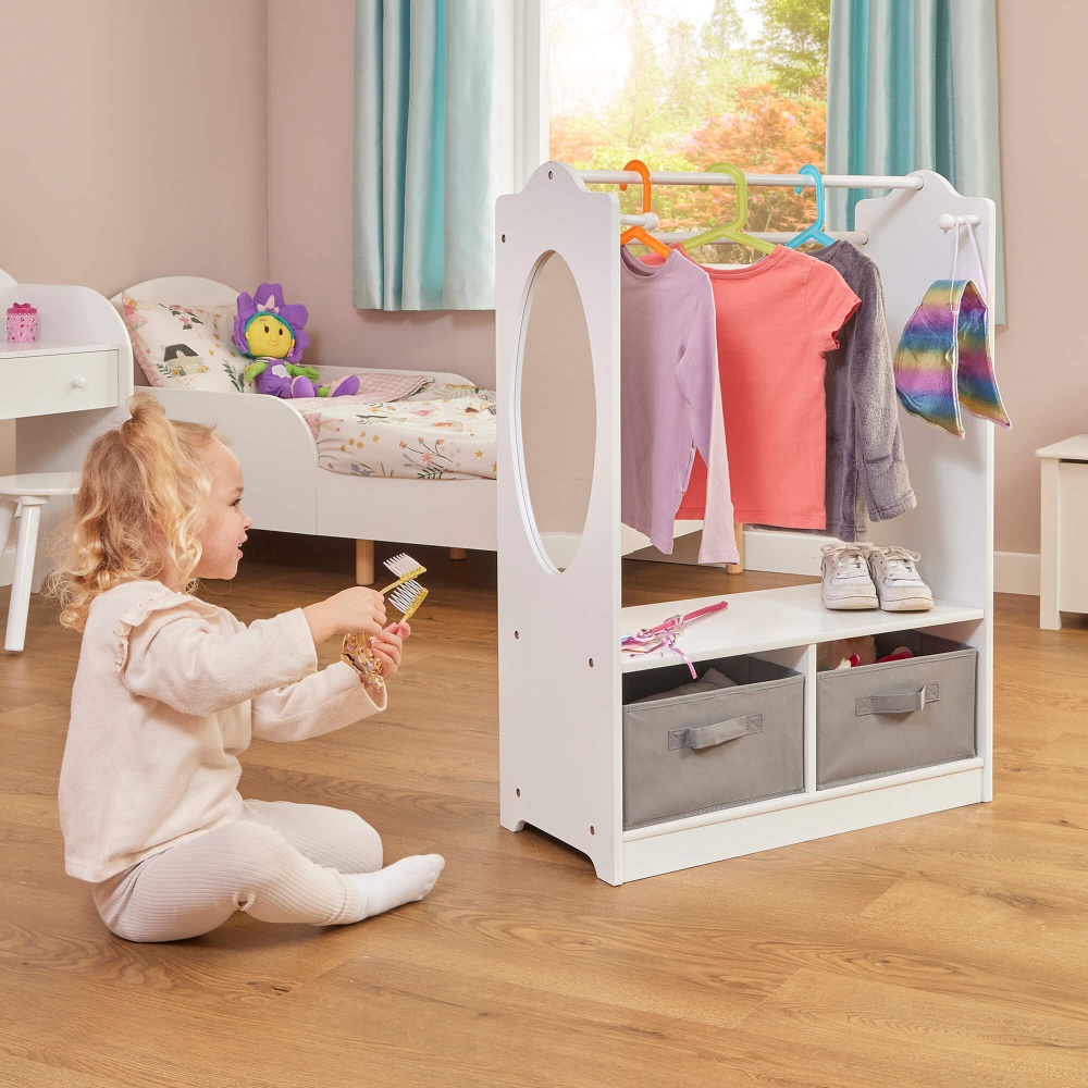 White Wooden Dress Up | Dressing Up Unit | Liberty House Toys