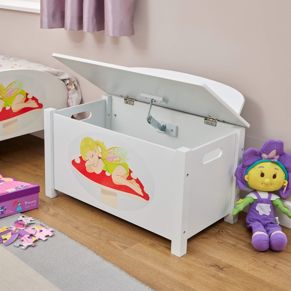 Kids Wooden Fairy Toy Box