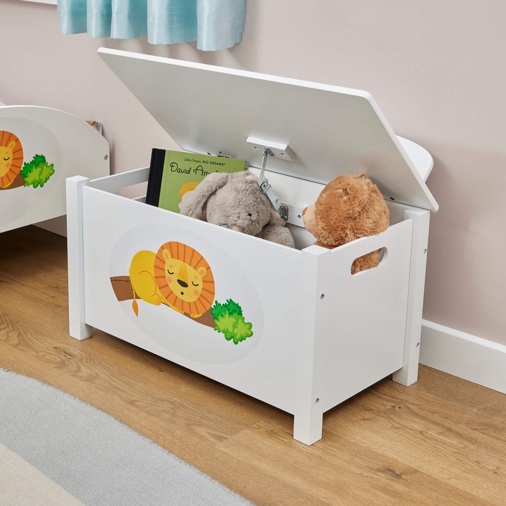 Kids Wooden Jungle Toy Box | Liberty House Toys