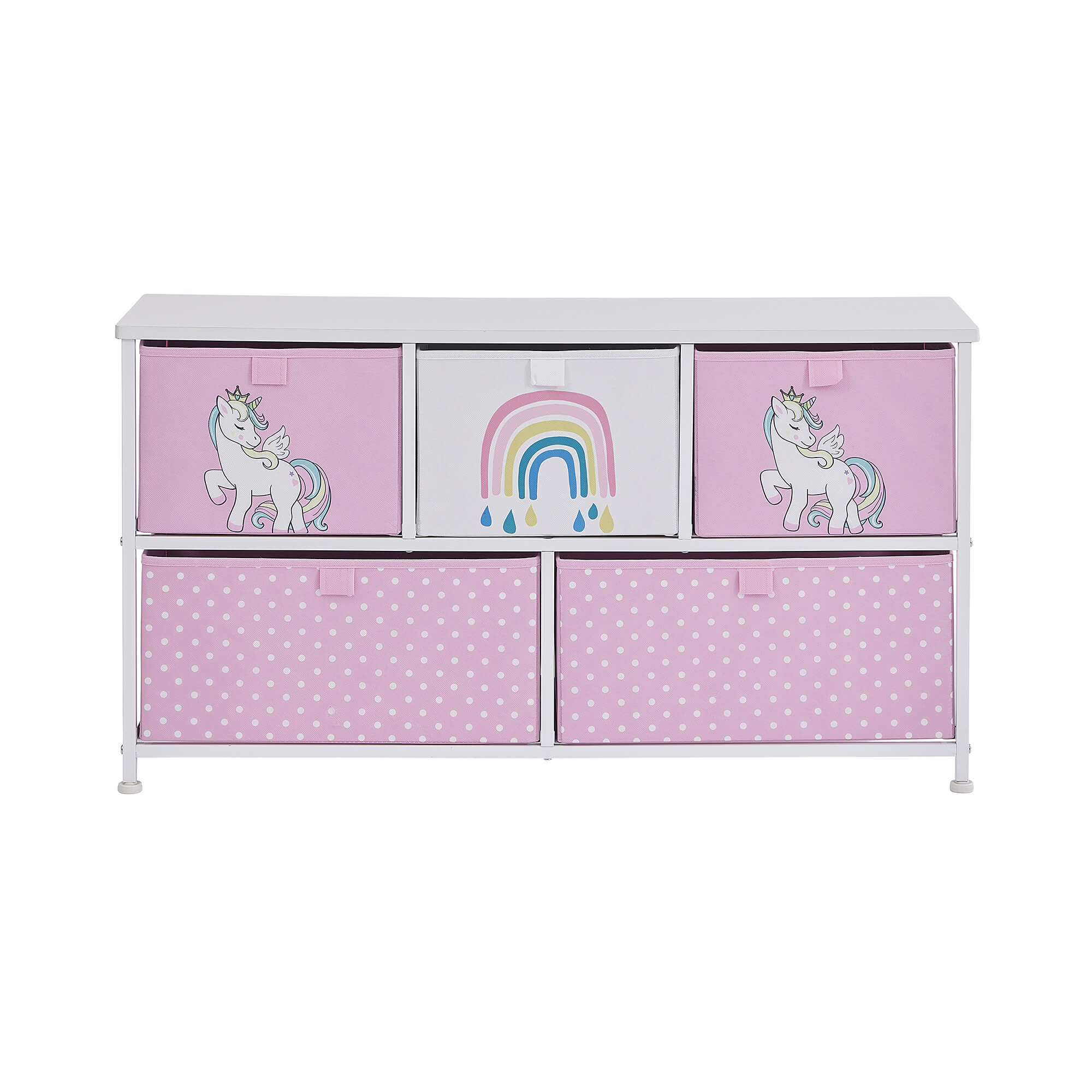 Kids Unicorn 5 Drawer Storage Chest