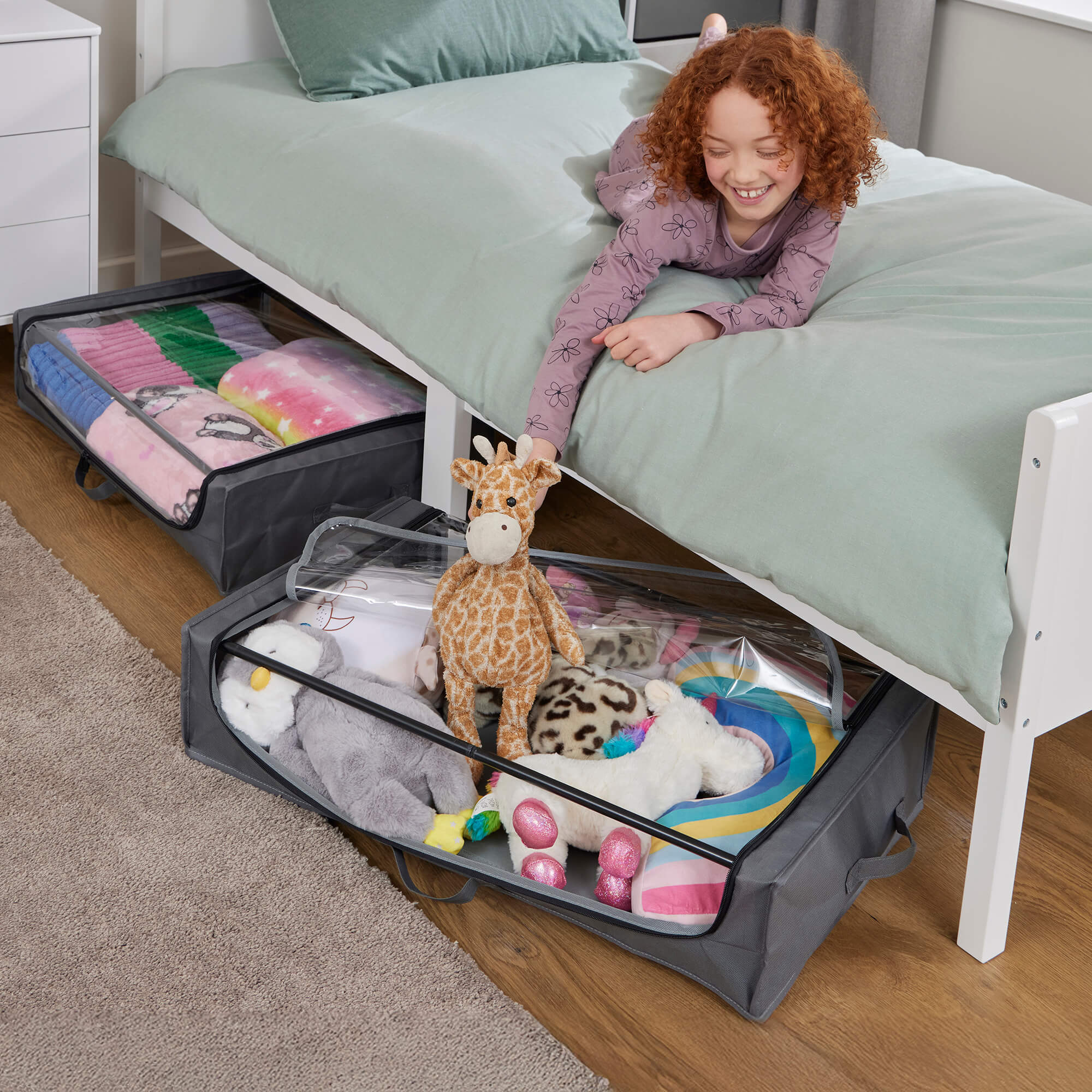 Underbed Storage Cart with Wheels (Pack of 2)