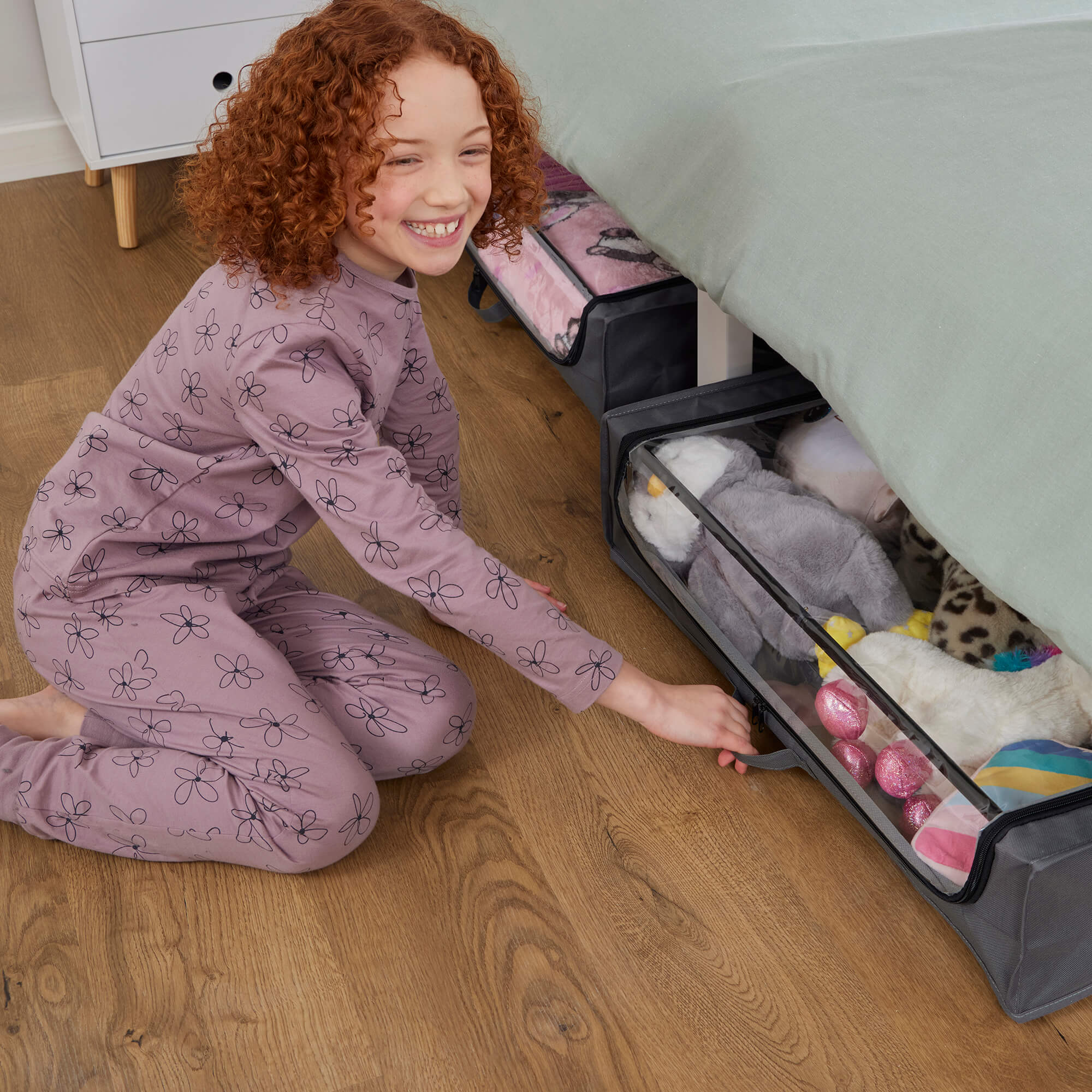 Underbed Storage Cart with Wheels (Pack of 2)