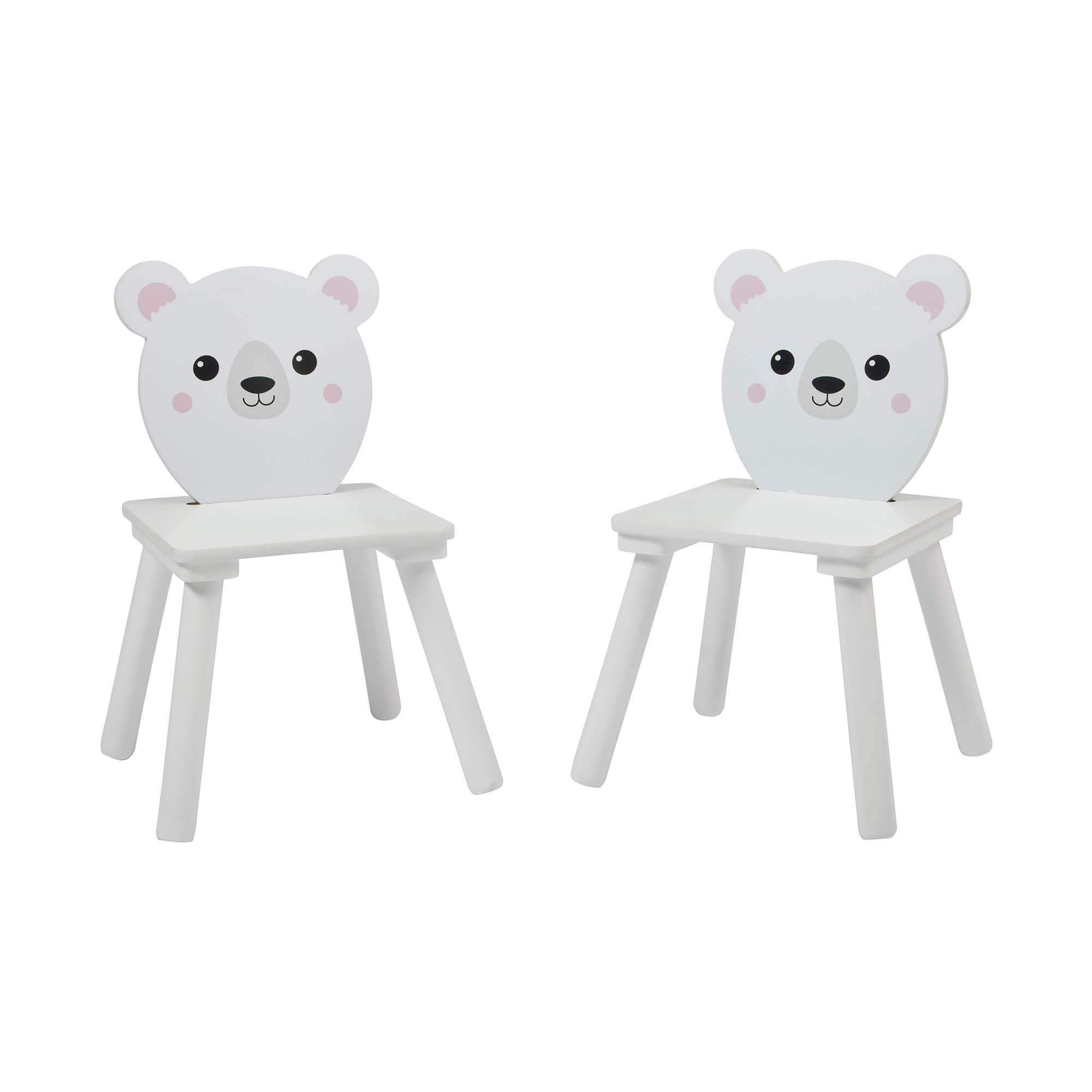 Kids Bear Table and Two Chairs Set