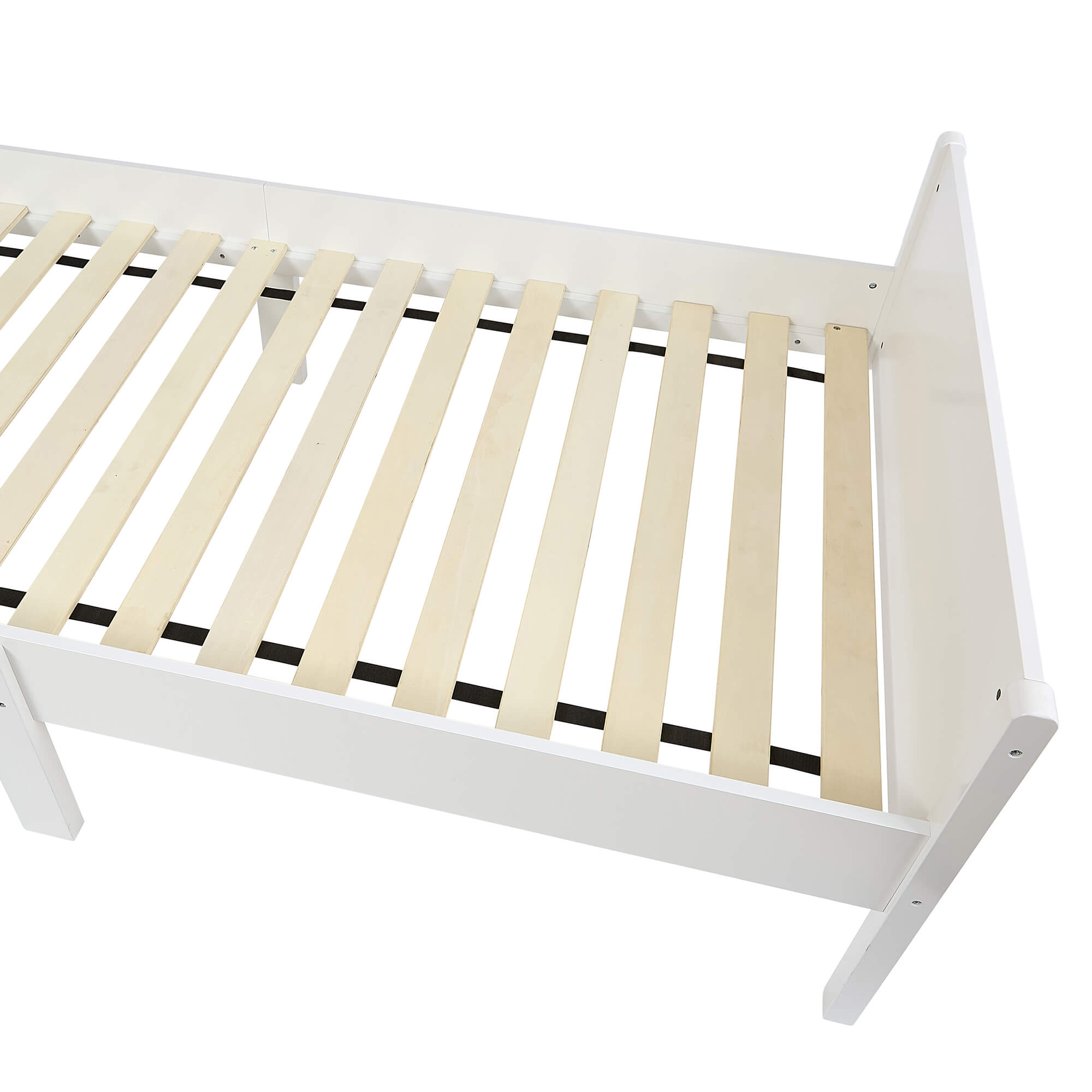 Kids Single White Bed