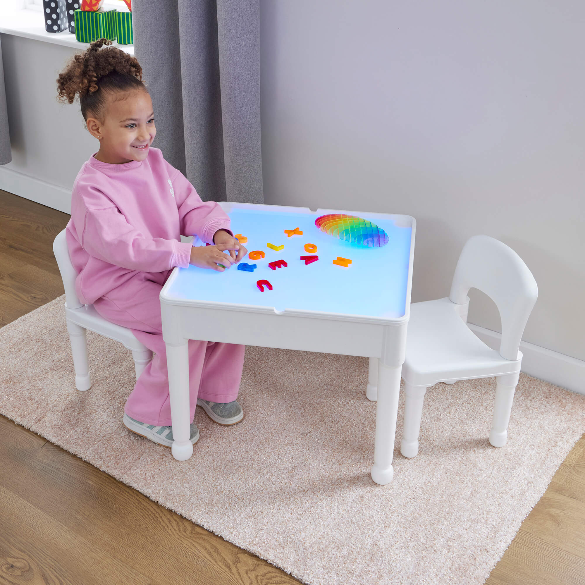 Light Table and Two Chairs Set