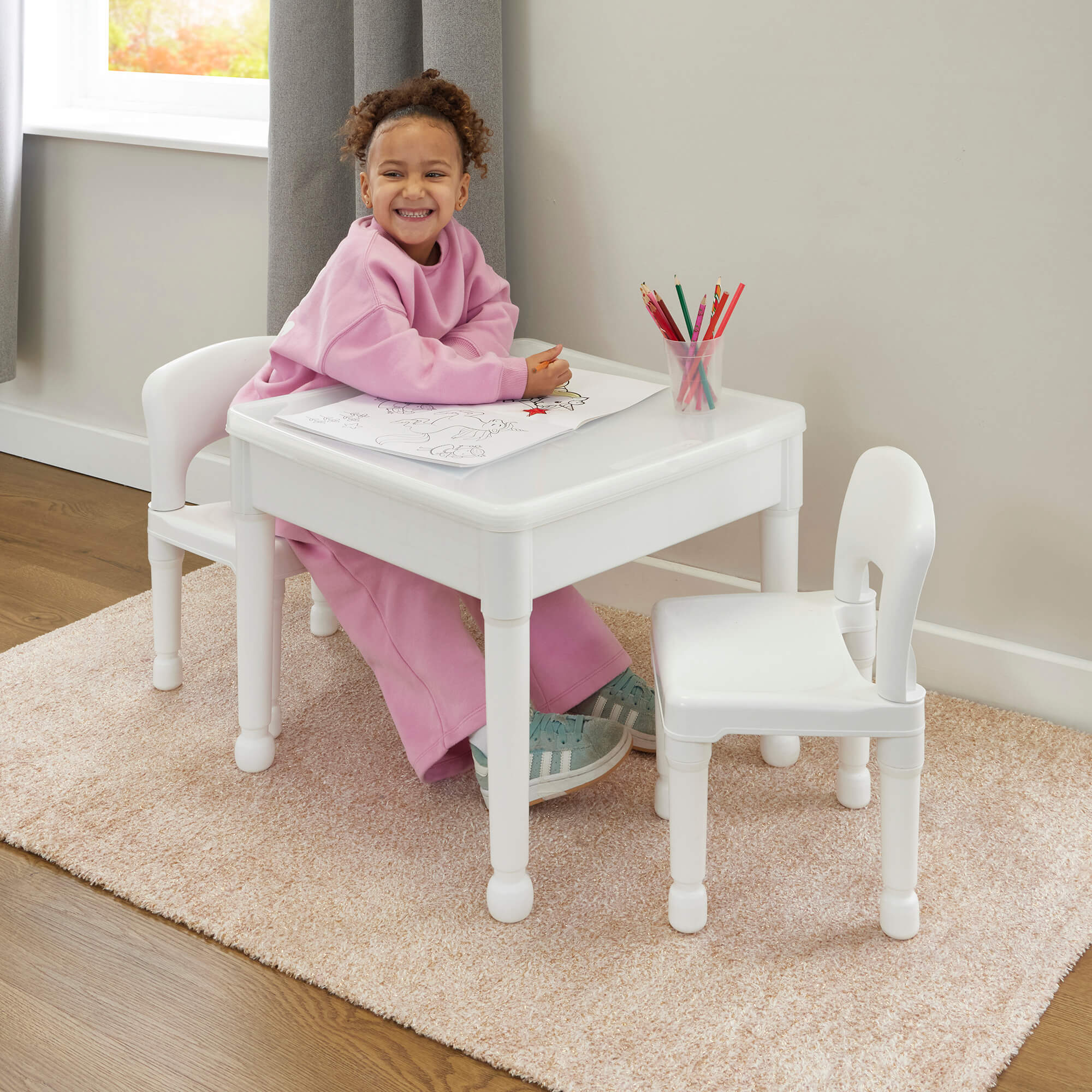 Light Table and Two Chairs Set