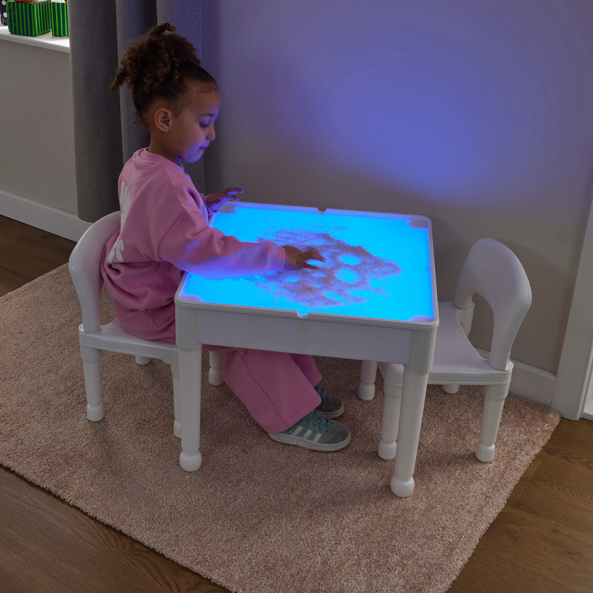 Light Table and Two Chairs Set