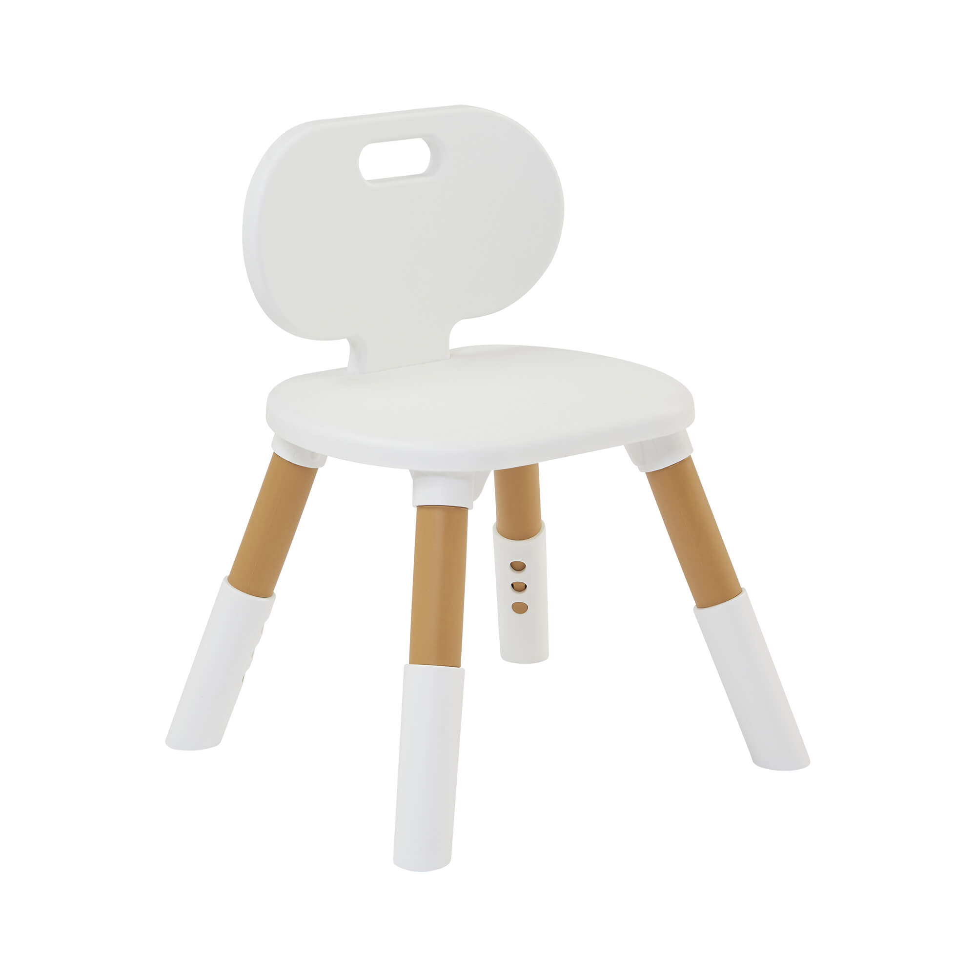 Kids Scandi Height Adjustable Table and Chair Set - White & Pine ...